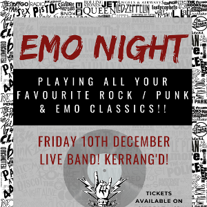 Kerrang'd Emo Night | Data Thistle