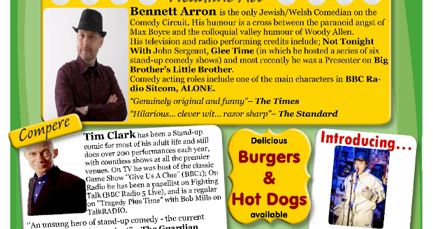 Out Of Bounds Comedy In West Malling With Bennett Arron | Data Thistle