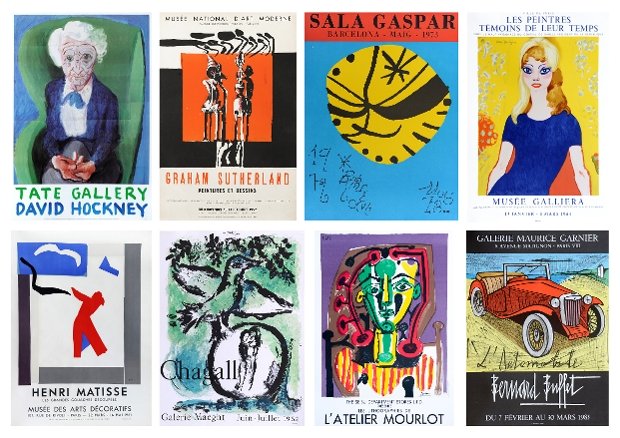 Original Artists' Exhibition Posters | Data Thistle