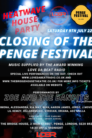 Heatwave House Party: Penge Festival Closing Event | Data Thistle