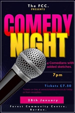 Comedy Night at Forest Community Centre, Bordon