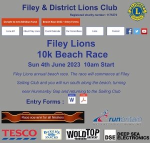 Filey Lions 10k Beach Race | Data Thistle