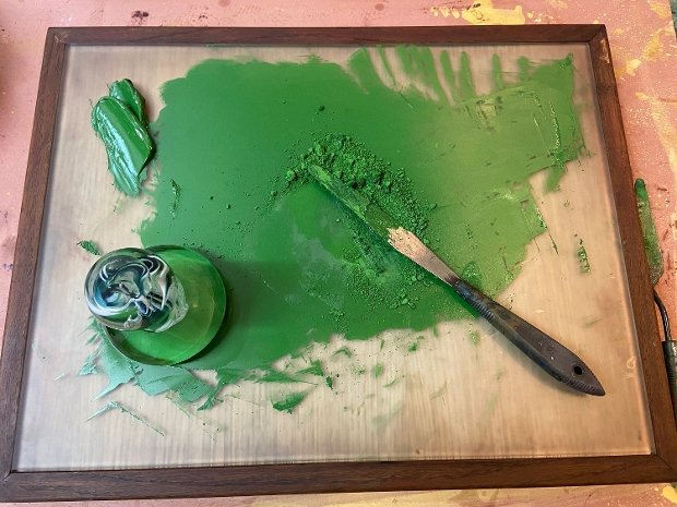 Pigments Into Paint Workshop and Demo | Data Thistle