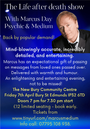 An Evening of Mediumship with Marcus Day | Data Thistle