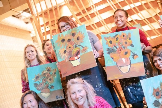 PopUp Painting: Paint Sunflowers | Data Thistle