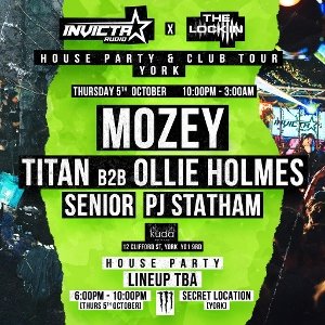 Invicta Audio House Party & Club Show Tour | YORK | Data Thistle