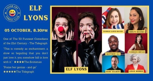 Comedy Night Finchley With Elf Lyons | Data Thistle