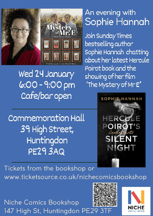 An evening with Hercule Poirot author Sophie Hannah and showing of her ...