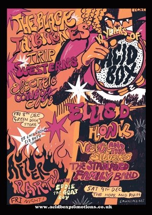 Acid Box Birthday Party- The Black Tambourines | Data Thistle