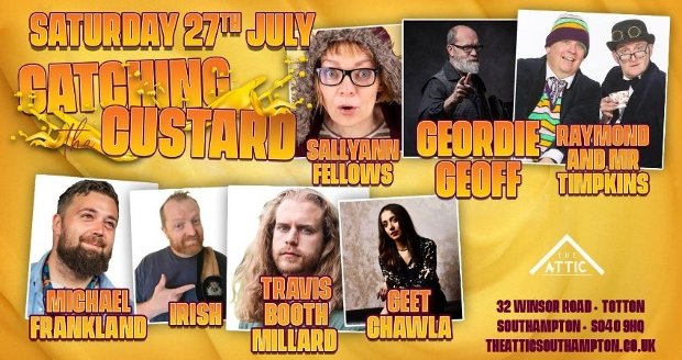 Catching The Custard - Southampton Stand-up Comedy | Data Thistle