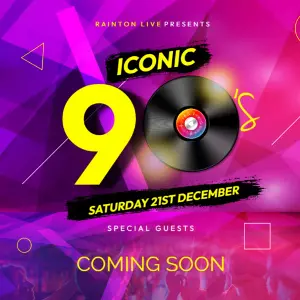 Iconic 90's at Rainton Meadows Arena, Houghton le Spring