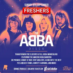 Freshers Sunday 1 | The Abba Disco (Double Stickers) at FUBAR, Stirling