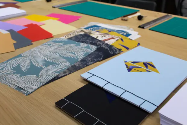 Japanese Bookbinding workshop at Friends' Meeting House, Brighton